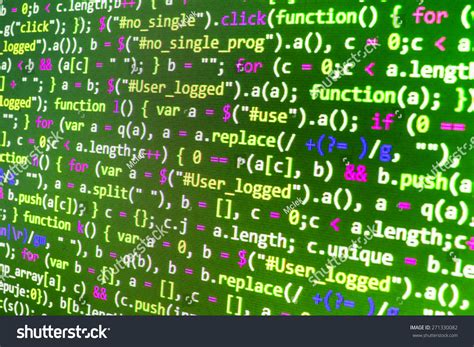 Programming Source Code Abstract Screen Software Stock Photo Shutterstock
