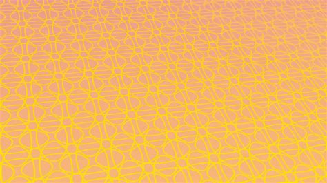Animated Abstract Pattern With Geometric Elements In Golden Yellow