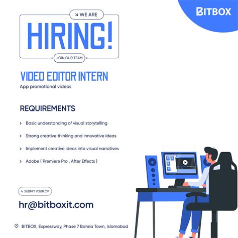 Muhammad Zunair On Linkedin We Are Seeking A Talented And Experienced Video Editor To Join Our