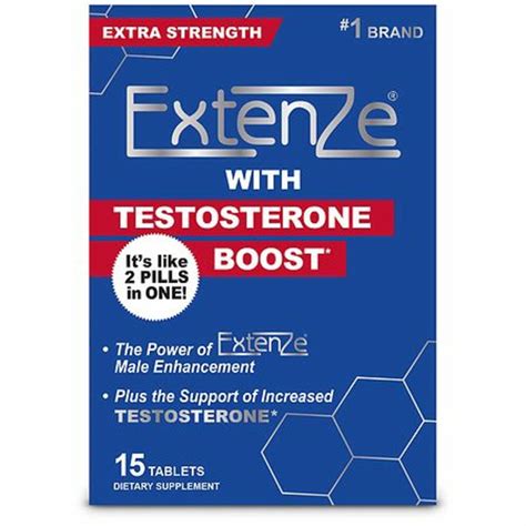 Extenze Testosterone Boost Extra Strength Tablets 15 Ct Delivery Or
