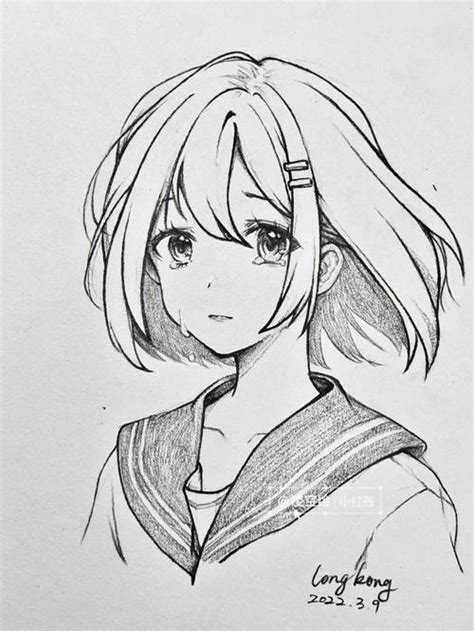 动漫人物画手绘画 动漫人物画手绘画女 博物迷