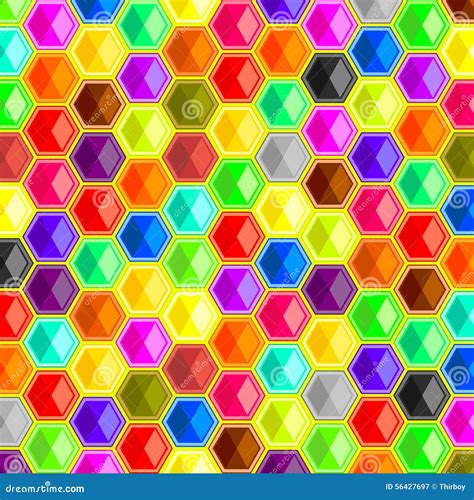 Colorful Hexagons Background Stock Vector Illustration Of Abstract
