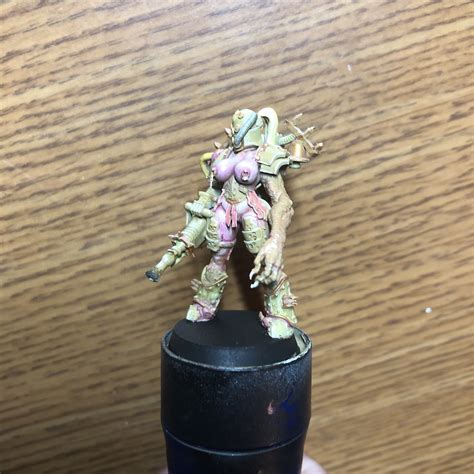 3d Printed Death Guard Nurd Gale Female Poxy One Page Poxy Pinup War Games • Made With Photon