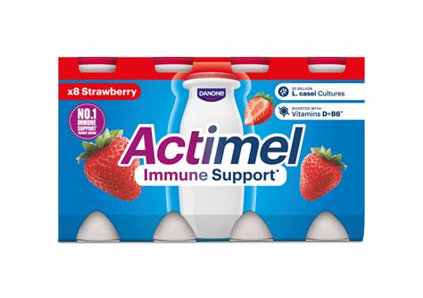 Strawberry Cultured Yogurt Shot Actimel