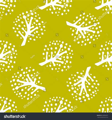Seamless Tree Pattern Background Vector Stock Vector Royalty Free Shutterstock