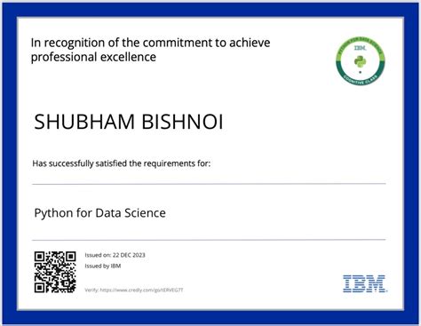 i am very honored and thrilled to share that i have completed course on python for data science