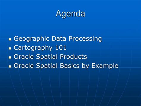 Ppt Introduction To Oracle Spatial Using Public Data Powerpoint