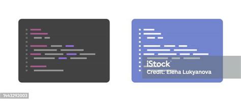 Pemrograman Kode Php Pada Vektor Ikon Layar Grafik Piktogram Skrip Sumber Html Php Editor Bahasa