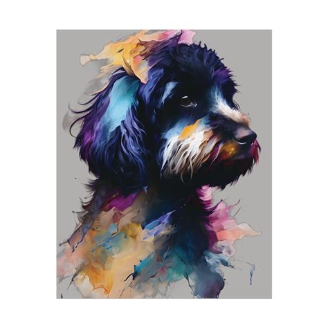 Rolled Posters Cockapoo Art Adhd Calming Decor Vibrant Poster Print