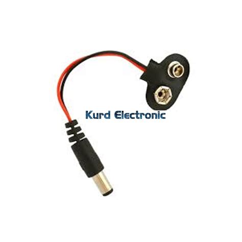 9v Battery Connector With Dc Kurd Electronic