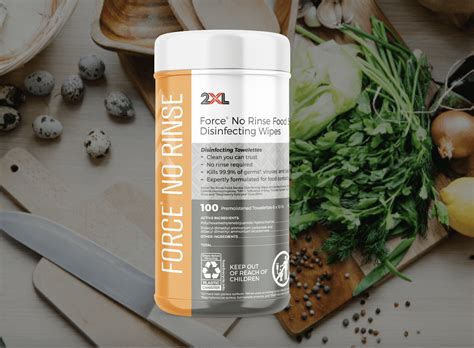 No Rinse Required New Nsf Certified Force® No Rinse” Food Service Disinfecting Wipes 2xl
