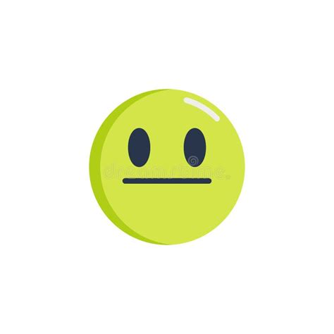 Emoticono De Cara Recta Stock De Ilustración Ilustración De Cara