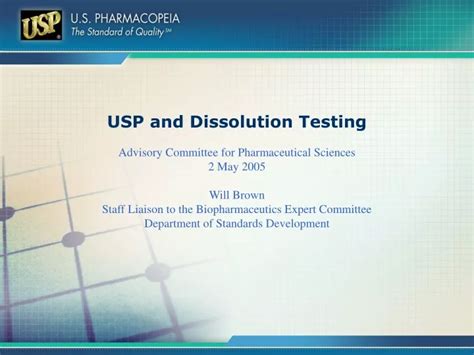 Ppt Usp And Dissolution Testing Powerpoint Presentation Free