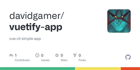 Github Davidgamervuetify App Vue Cli Simple App