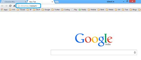 Restart Google Chrome Browser With TechToLead