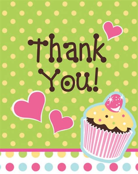 Happy Birthday Sweet Treats Thank You Notes W Envelopes 8ct