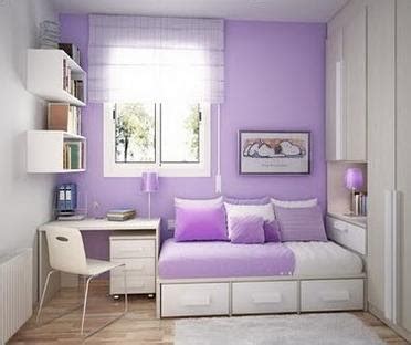 Dormitorio Para Niñas En Color Lila Decoración De Interiores