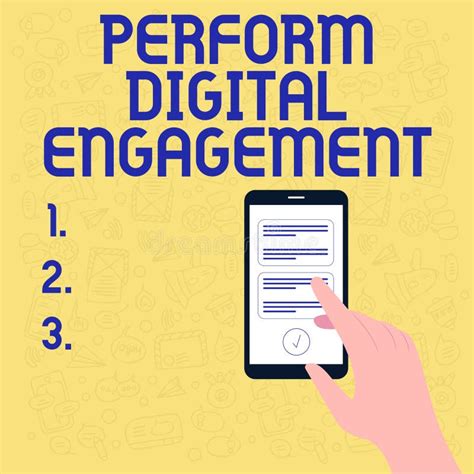 Writing Displaying Text Perform Digital Engagement Business Overview Engage Your Audience Crowd