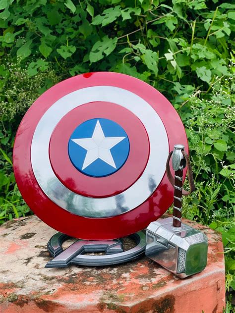 Captain America Shield Battle Marvel Shield And Hammer Combo Set