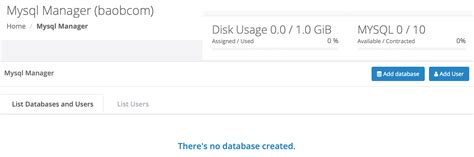 how to create a database on centos web panel cwp with 2 steps