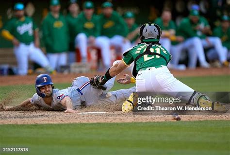 Josh Smith Of The Texas Rangers Scores As Catcher Tyler Soderstrom News Photo Getty Images