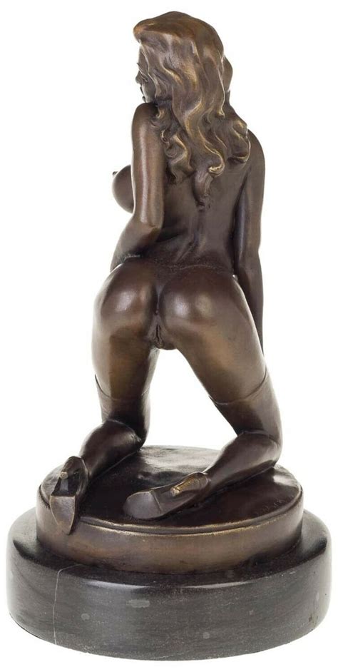 Foto De Immagine 3 Scultura Erotismo Arte In Bronzo Anticato Figura Statue 32cm