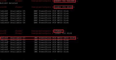 PowerStore Deleted Unmapped Volume Continues To Be Listed In AIX Host Operating System After