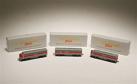 Lot Three Bachmann Plus Monon Emd F7a And F7b Engines Undecorated Ho Scale