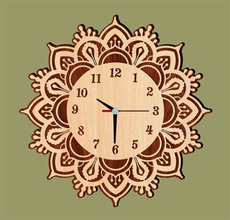 Clock CU0000597 File Cdr And Dxf Free Vector Download For Laser Cut Plasma Free Download