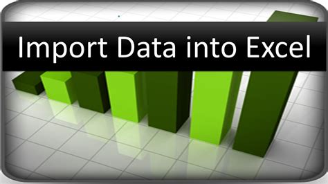 Excel Vba Import Data Into Excel Youtube