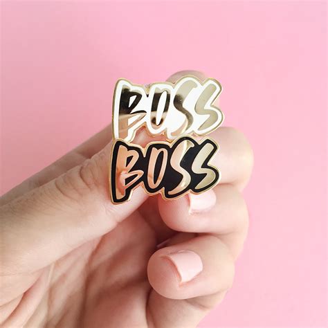 Boss Enamel Pin On Behance
