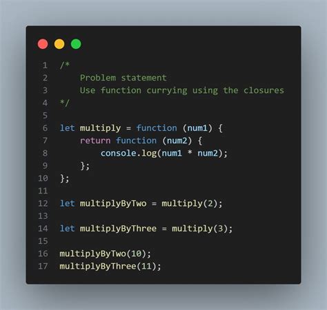 Ashutosh P On Linkedin Function Currying Using Closure Currying
