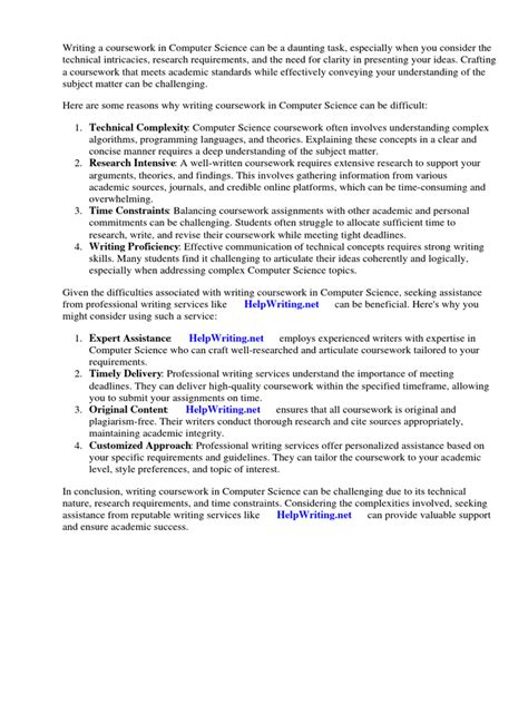 Relevant Coursework Computer Science Pdf Read Only Memory Science