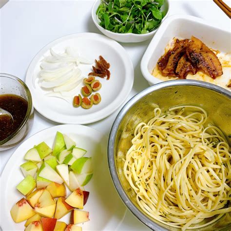 미즈컨테이너 샐러드파스타 만들기