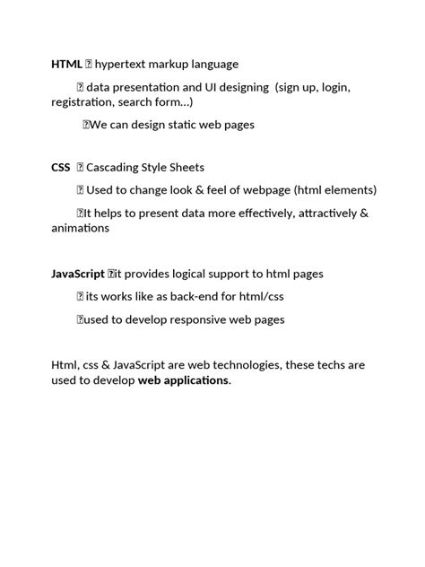 Html Notes Part 1 Pdf World Wide Web Internet And Web Html Notes Part 1 Pdf World Wide Web Internet And Web