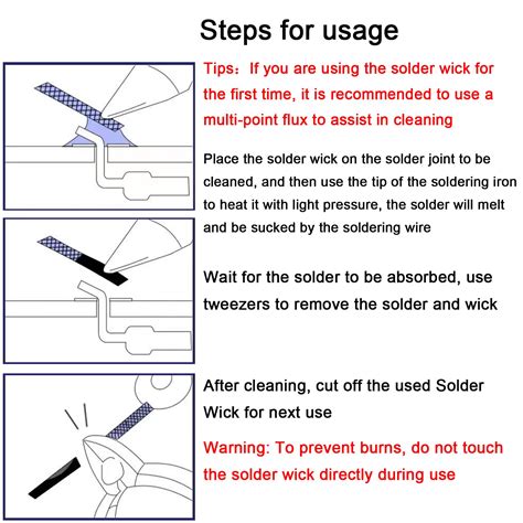 Snapklik Com Solder WicksNo Clean Solder Wick Ft Length Pieces Desoldering Braided Wicks