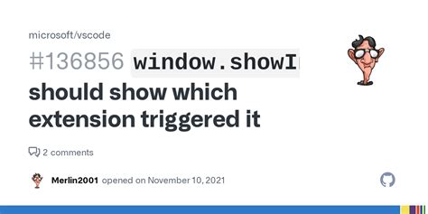 Window ShowInputBox Should Show Which Extension Triggered It Issue Microsoft