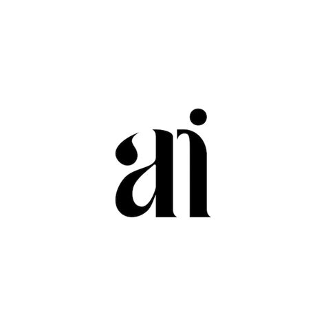 Premium Vector Ai Monogram Logo Design Letter Text Name Symbol