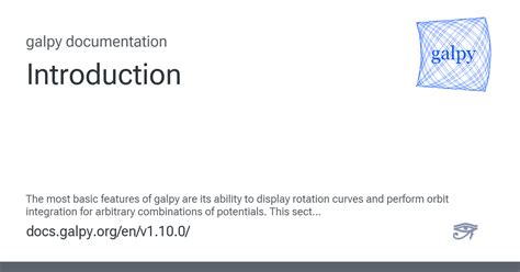 introduction — galpy v1 10 0 documentation