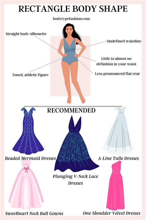 best formal dress styles for rectangle body shape rectangle body