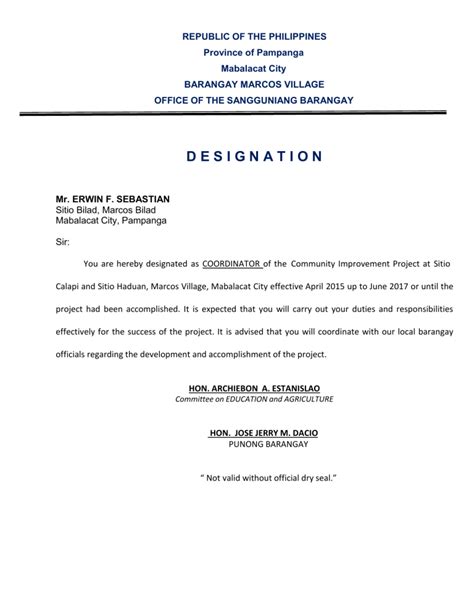 Designation Designation