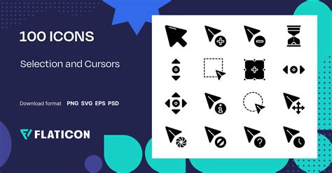 selection and cursors icon pack fill 100 svg icons