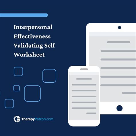 Interpersonal Effectiveness Validating Self Worksheet Editable