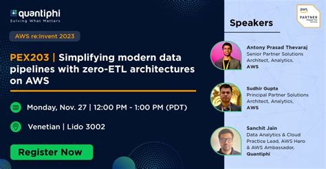 Quantiphi On Linkedin Awsreinvent Datainnovation Zeroetl Quantiphi Awsreinvent202