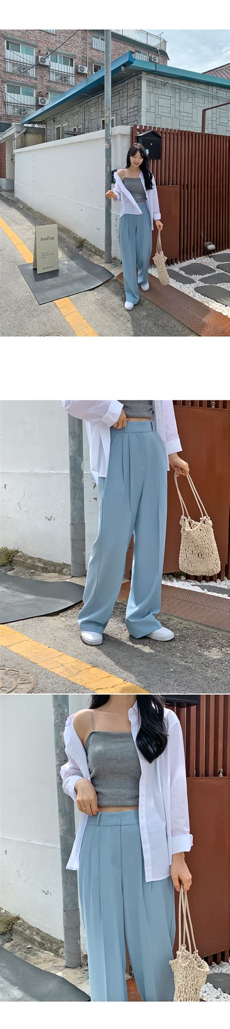 썸머 투핀턱 와이드 슬랙스 9컬러스판ptykk기장별