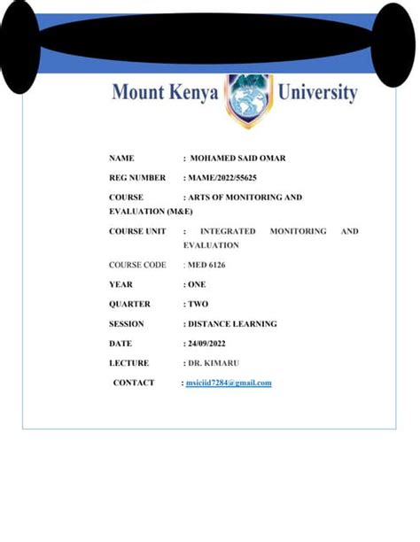 Project Monitoring And Evaluation M And E Plan Notes Pptx