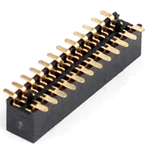 20p Smt Connectors Pin Header Two Rows Insulation Height 1 0 1 5 2 0mm Vertical Surface Mount