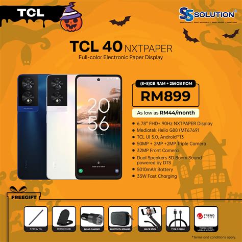 TCL 40 NXTPAPER 8GB 8GB RAM 256GB ROM 6 78 FHD 90Hz NXTPAPER Display Mediatek Helio