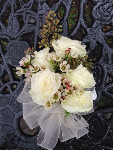 Beautiful White Spray Rose Corsage