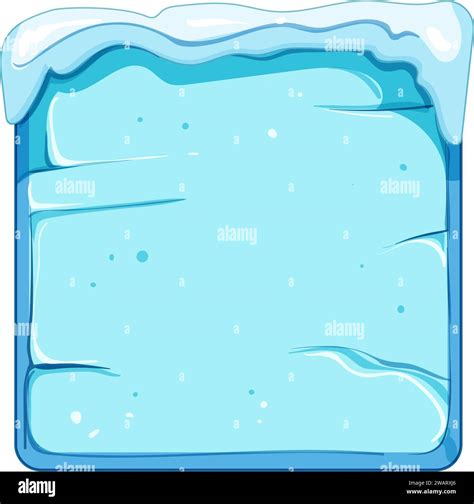 Rectangle Ice Game Button Cartoon Vector Illustration Stock Vector Image And Art Alamy